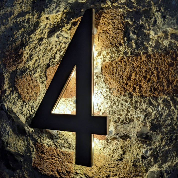 Century Gothic LED House Numbers – Housenumbers Limited