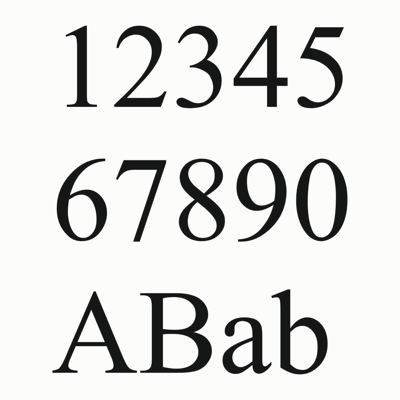 LED House Number Plaque - Colour Options - Times New Roman ...