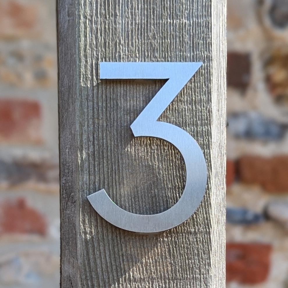 Stainless Steel Door Numbers - Modern - Limited Edition – Housenumbers ...