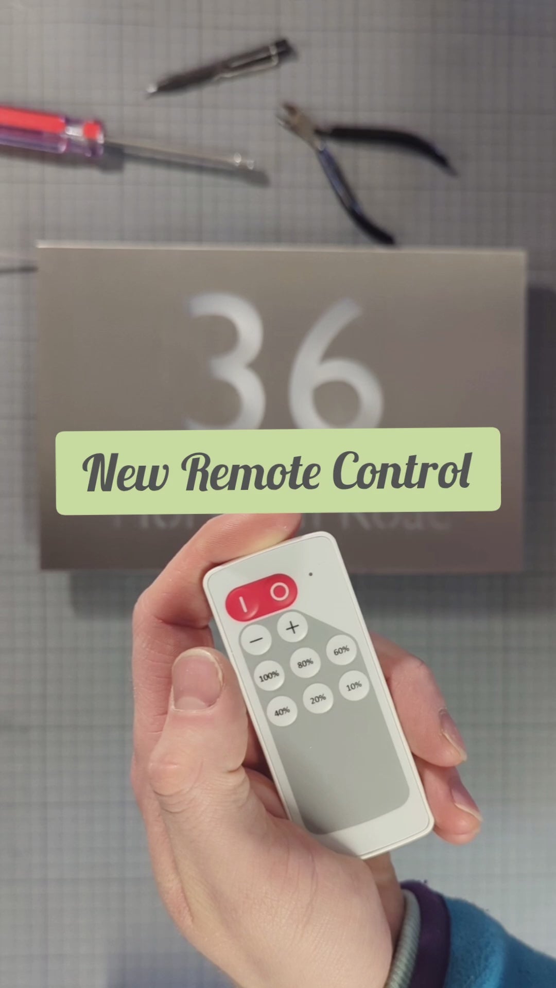 LED House Number & Name Plaque - Gill Sans – Housenumbers Limited