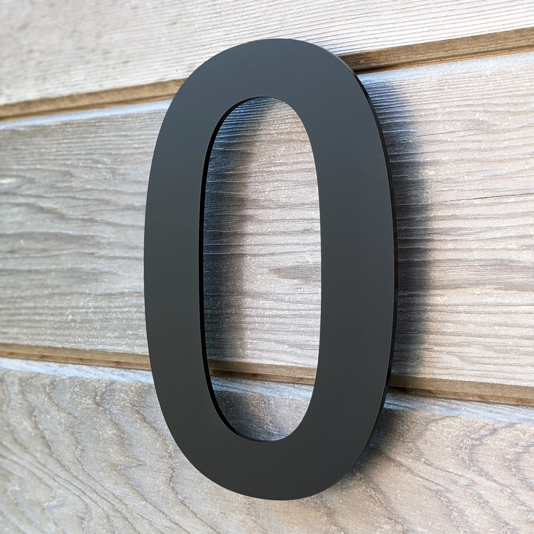 Modern Black House Numbers 20cm - Acrylic Floating – Housenumbers Limited