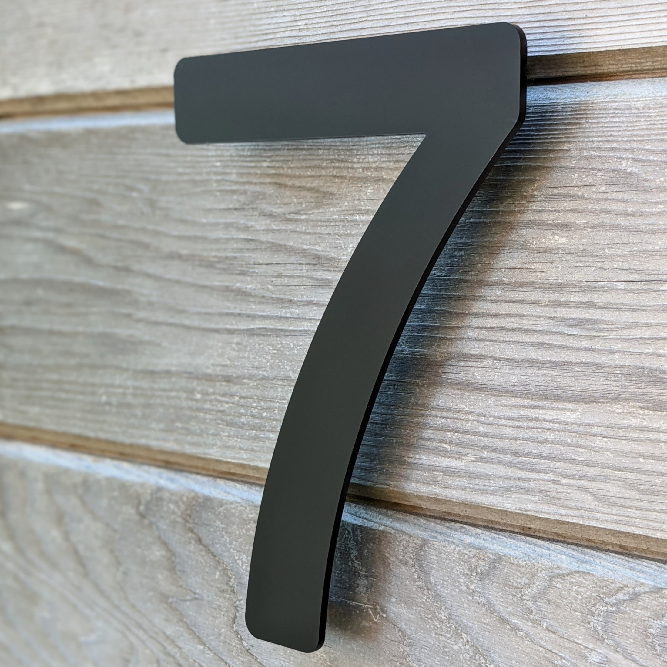 Modern Black House Numbers 20cm - Acrylic Floating – Housenumbers Limited