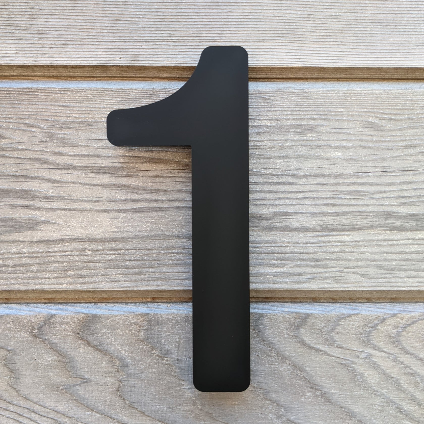Modern Black House Numbers 20cm - Acrylic Floating – Housenumbers Limited