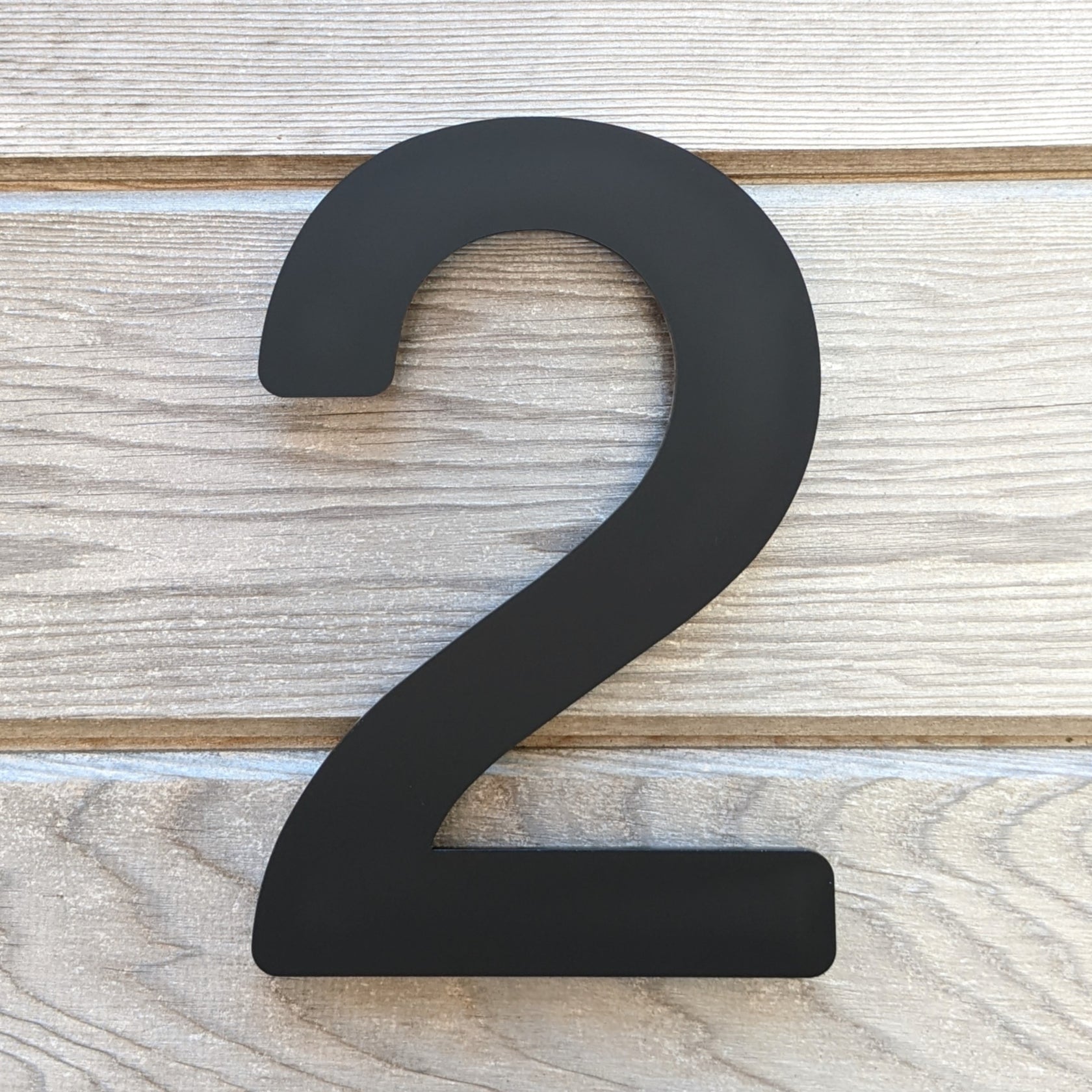 Modern Black House Numbers 20cm - Acrylic Floating – Housenumbers Limited