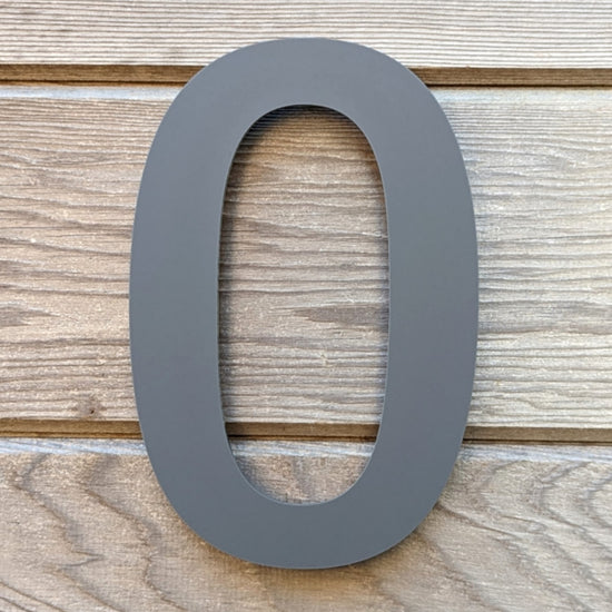 Modern Grey House Numbers 20cm - Acrylic Floating – Housenumbers Limited