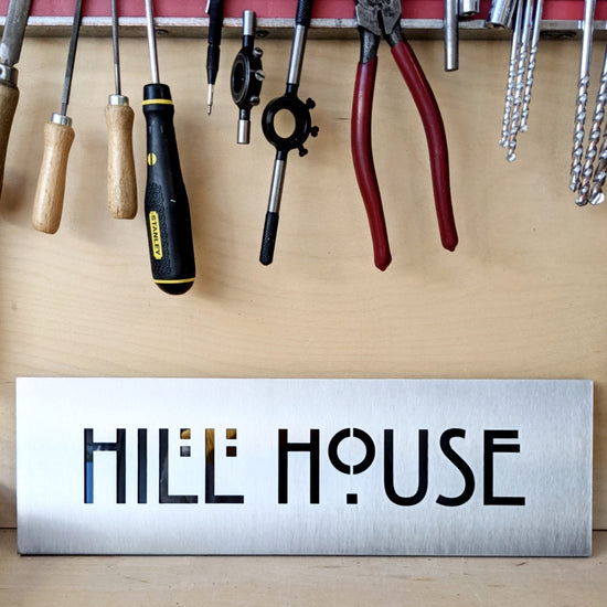 House Name in Stainless Steel custom – Housenumbers Limited