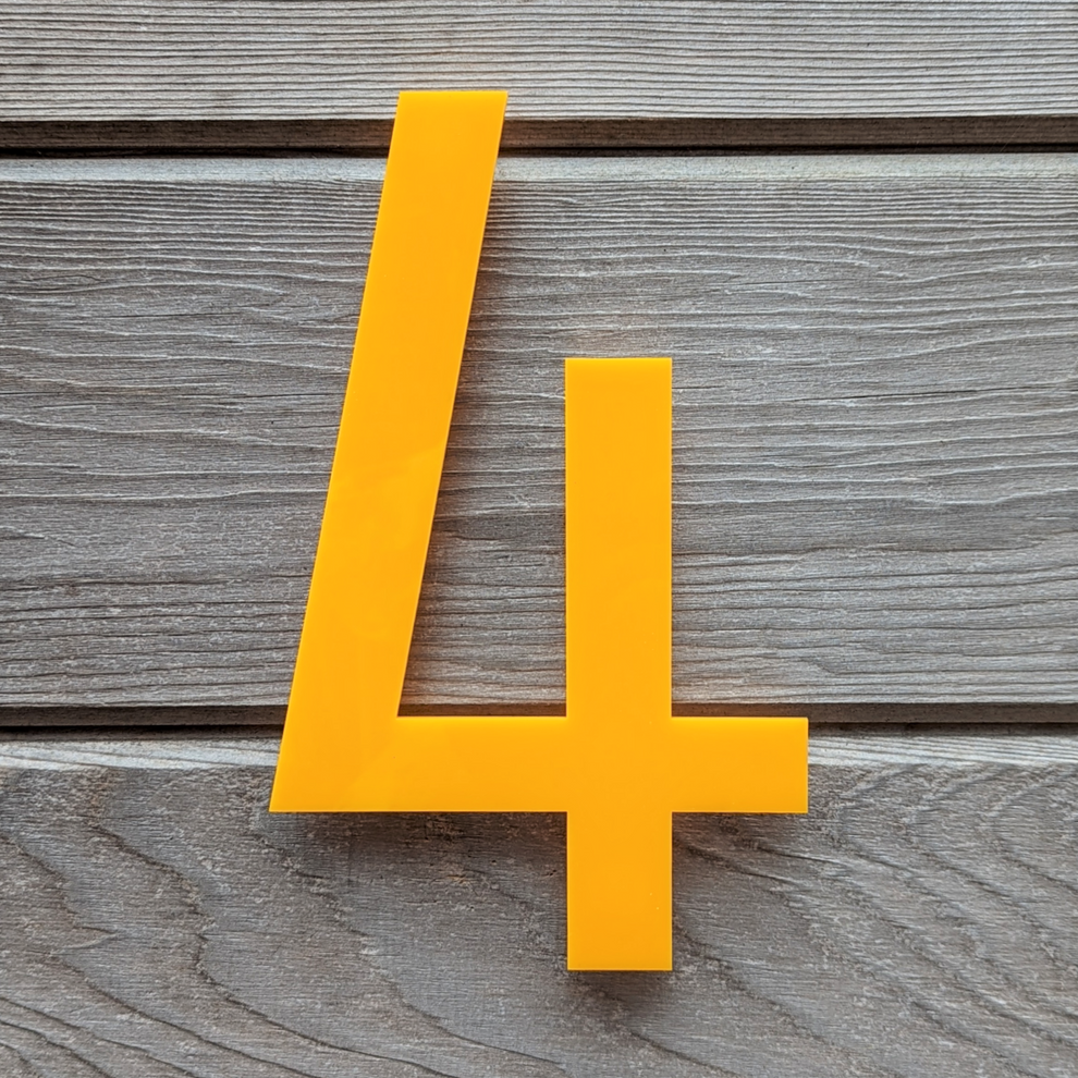 Acrylic House Numbers - Custom Font - Custom Colours – Housenumbers Limited