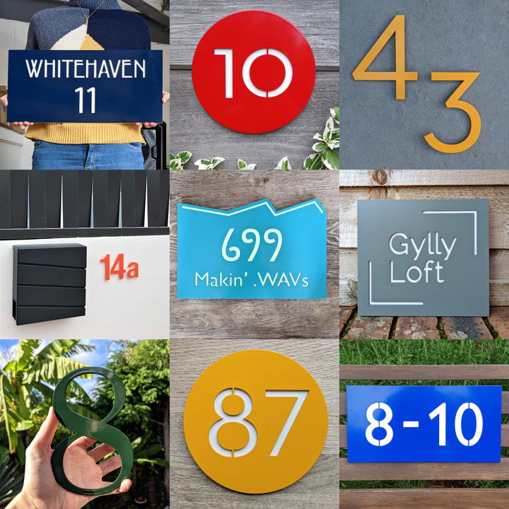 Powder Coated House Names – Housenumbers Limited