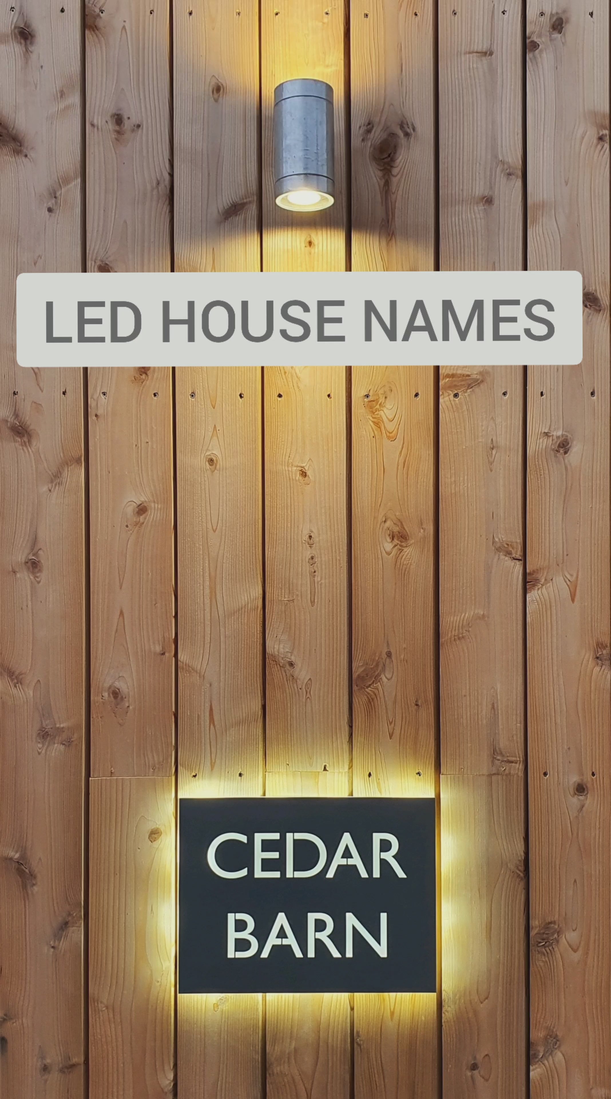 LED House Name in Stainless Steel - Custom – Housenumbers Limited
