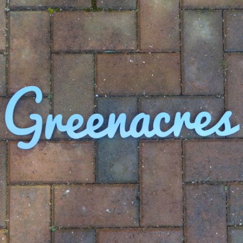 Stainless Steel Script House Name – Housenumbers Limited