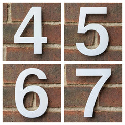 White House Numbers - Helvetica Numbers - Powder Coated Steel ...